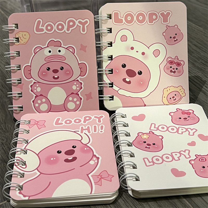 Loopy A7 Coil Notebook Mini Portable Notebook Notepad Diary Sketchbook ...