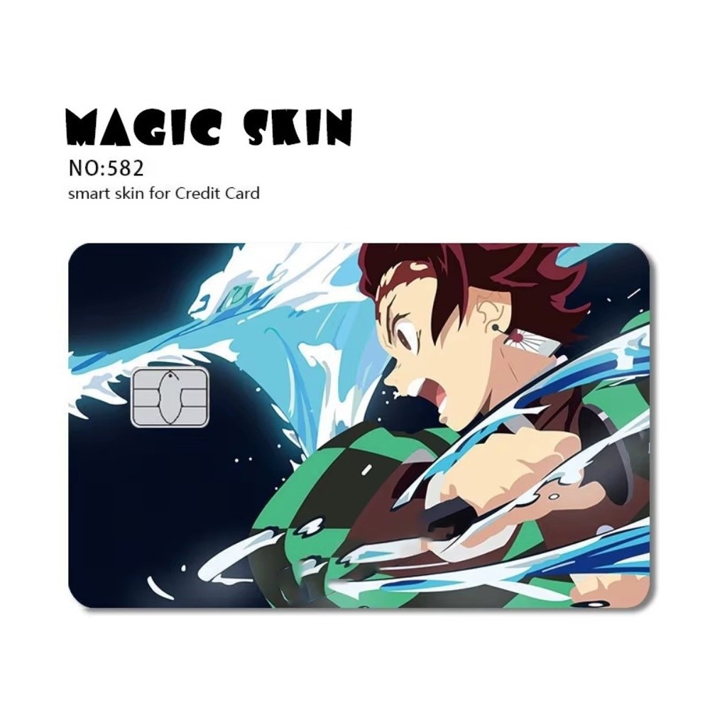 Bank Card Protection Demon Slayers Card Sticker Removable Stickers ...