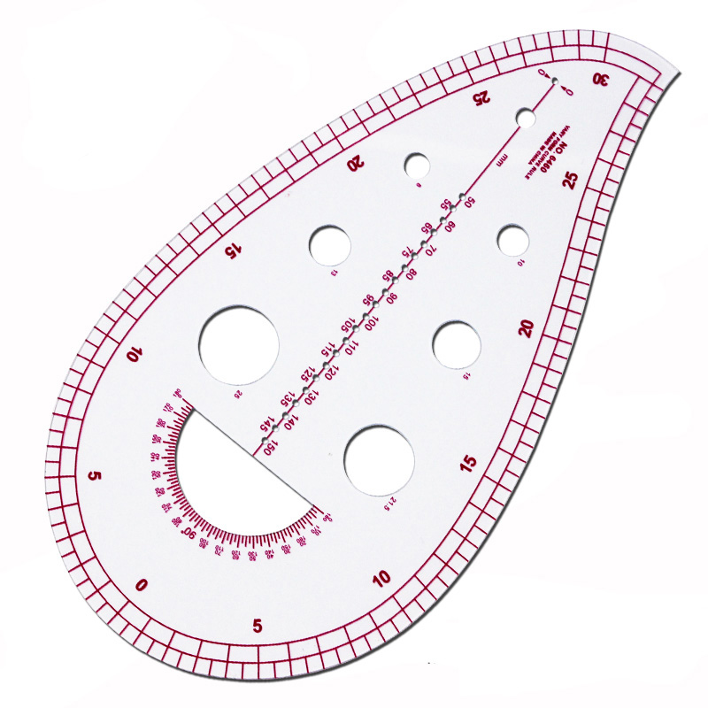 【EliteEssence123】type Radian ruler multi-function type curve Armhole ...