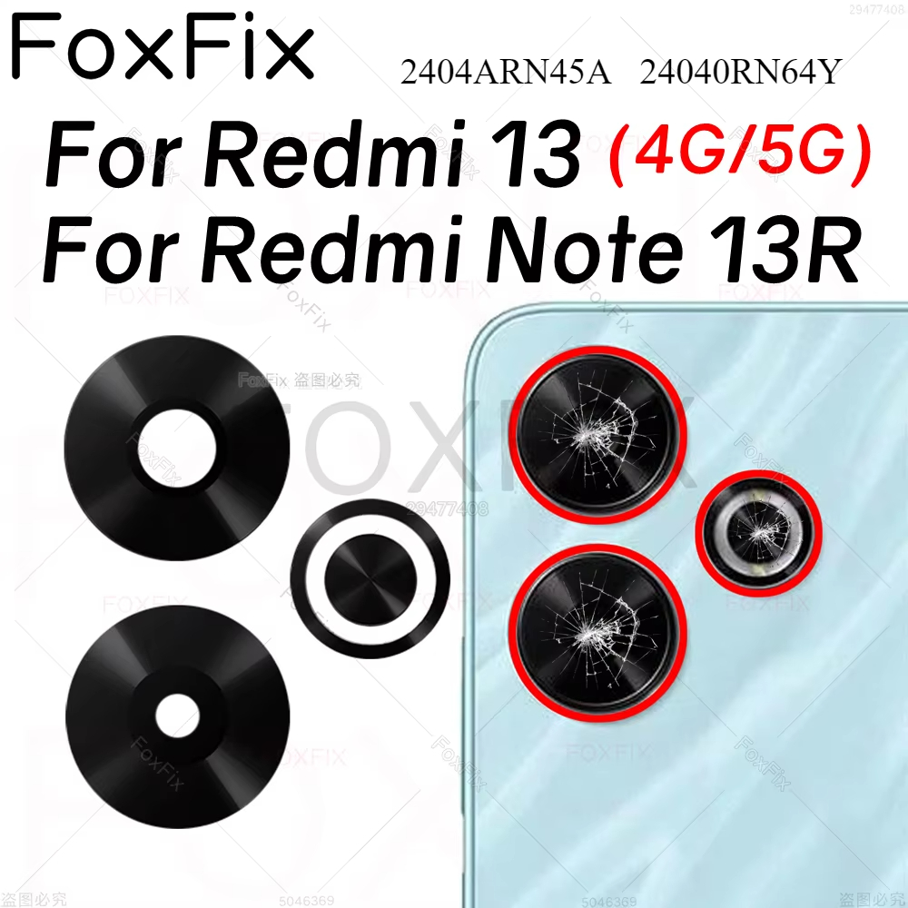 Rear Back Camera Glass Lens For Xiaomi Redmi 13 5G 4G Note 13R ...