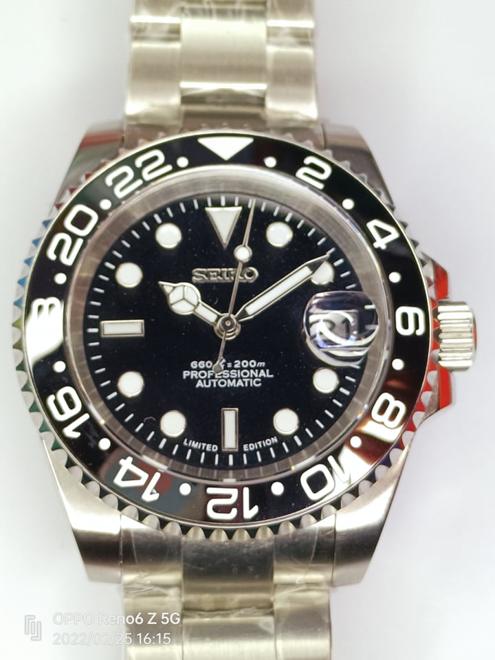seiko homage black gmt | Lazada PH