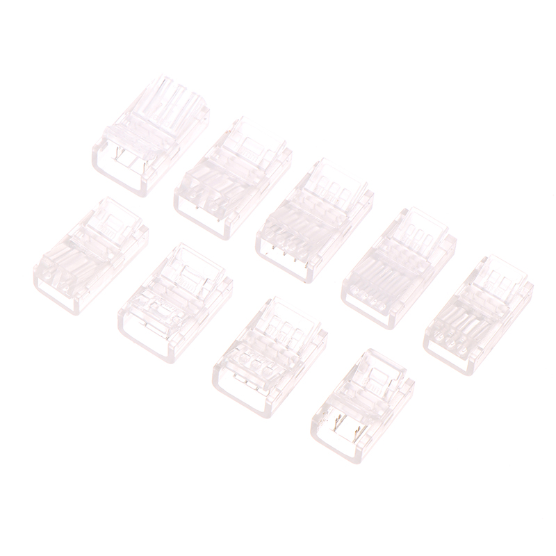 COB LED Strip Connector Fast Connectors For 2 4 Pin 8/10MM SMD COB 5050 ...