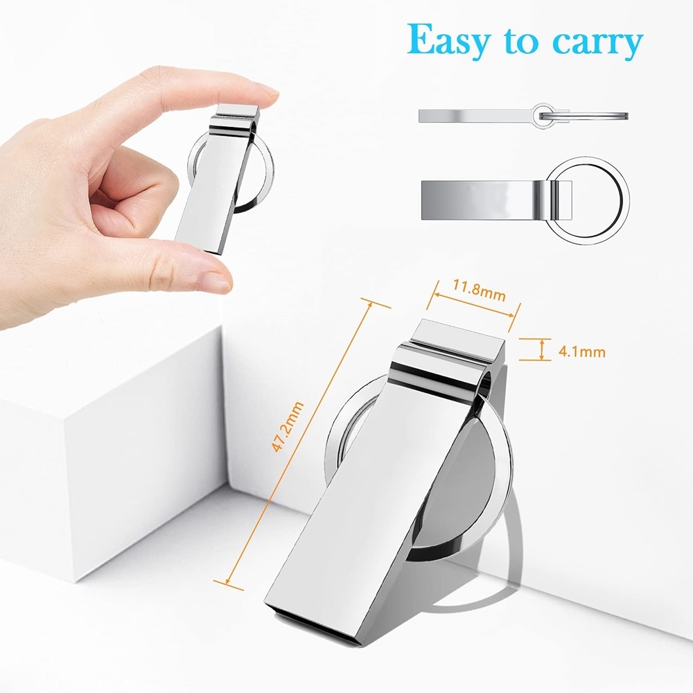 100% New waterproof fast pen drive 64GB flash usb memory 8GB metal 16GB ...