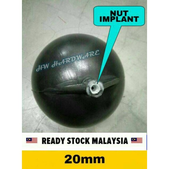 BOLA TANGKI HITAM TECHPLAS POLY FLOAT BALL / CISTERN FLOAT BALL (SIRIM ...