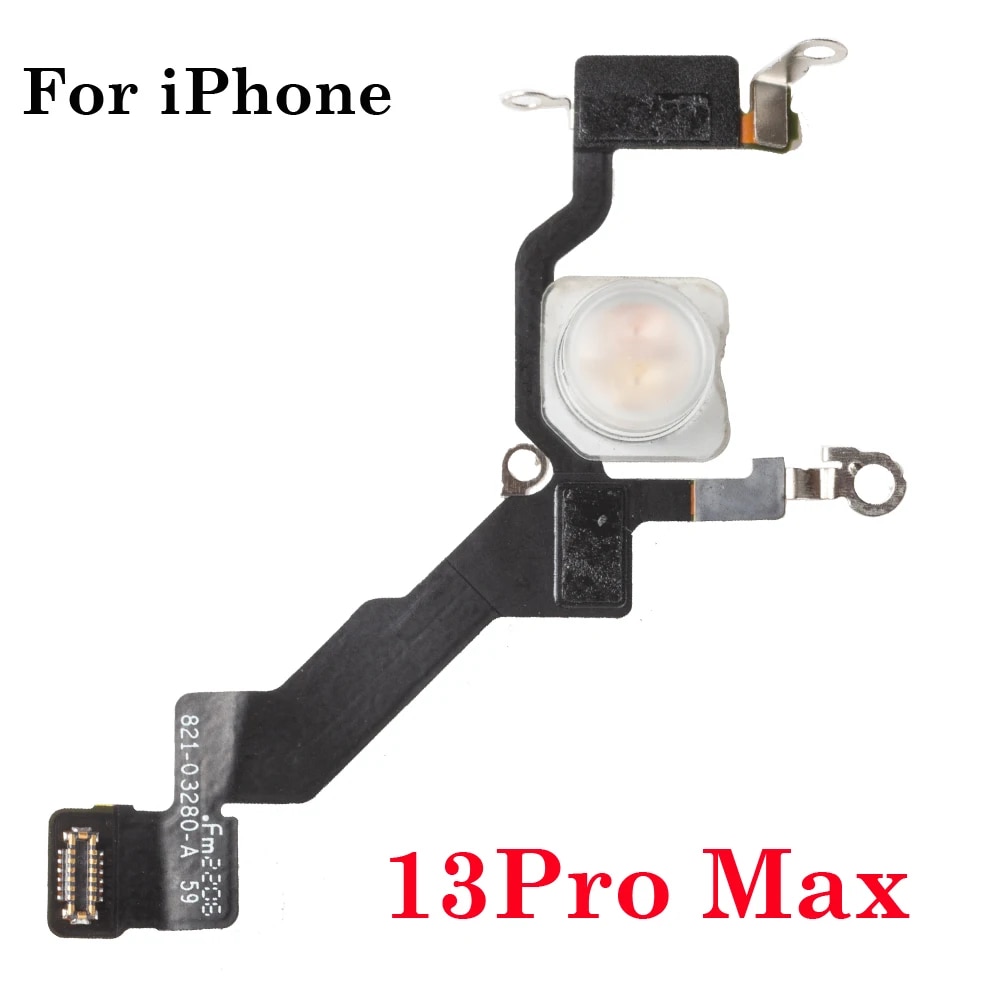 LED Flash Light Sensor Flex Cable Replacement For iPhone 11 12 13 14 ...