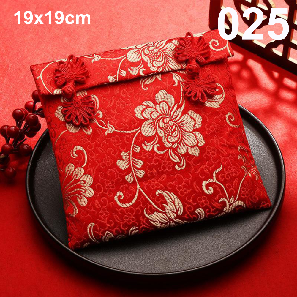 Wedding Dowry Jewelry Red Money Bag 聘金金饰红包布袋 | Lazada