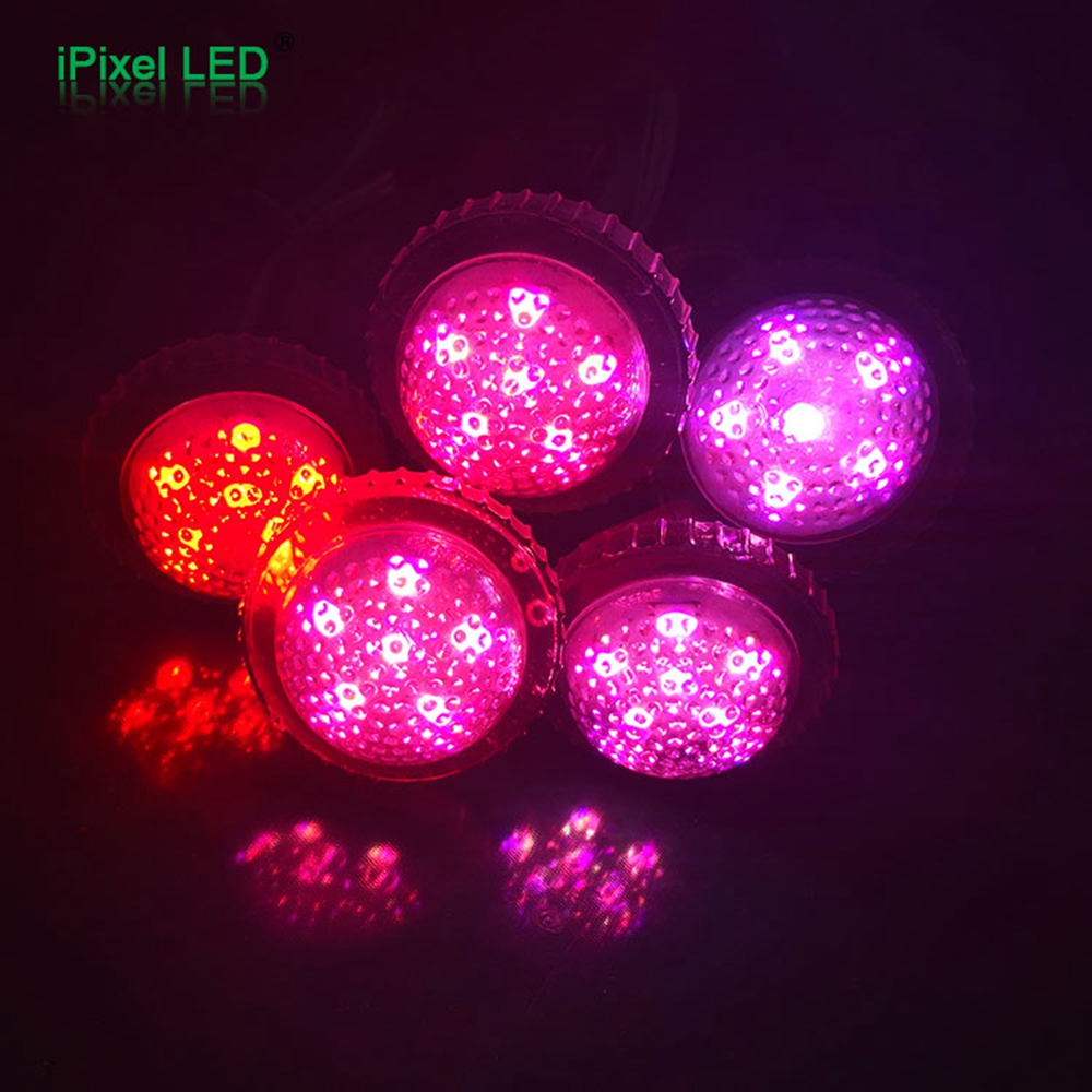 38MM Diameter DC24V Amusement Ride Lights With 9LEDS&6LEDS TM1804 ...