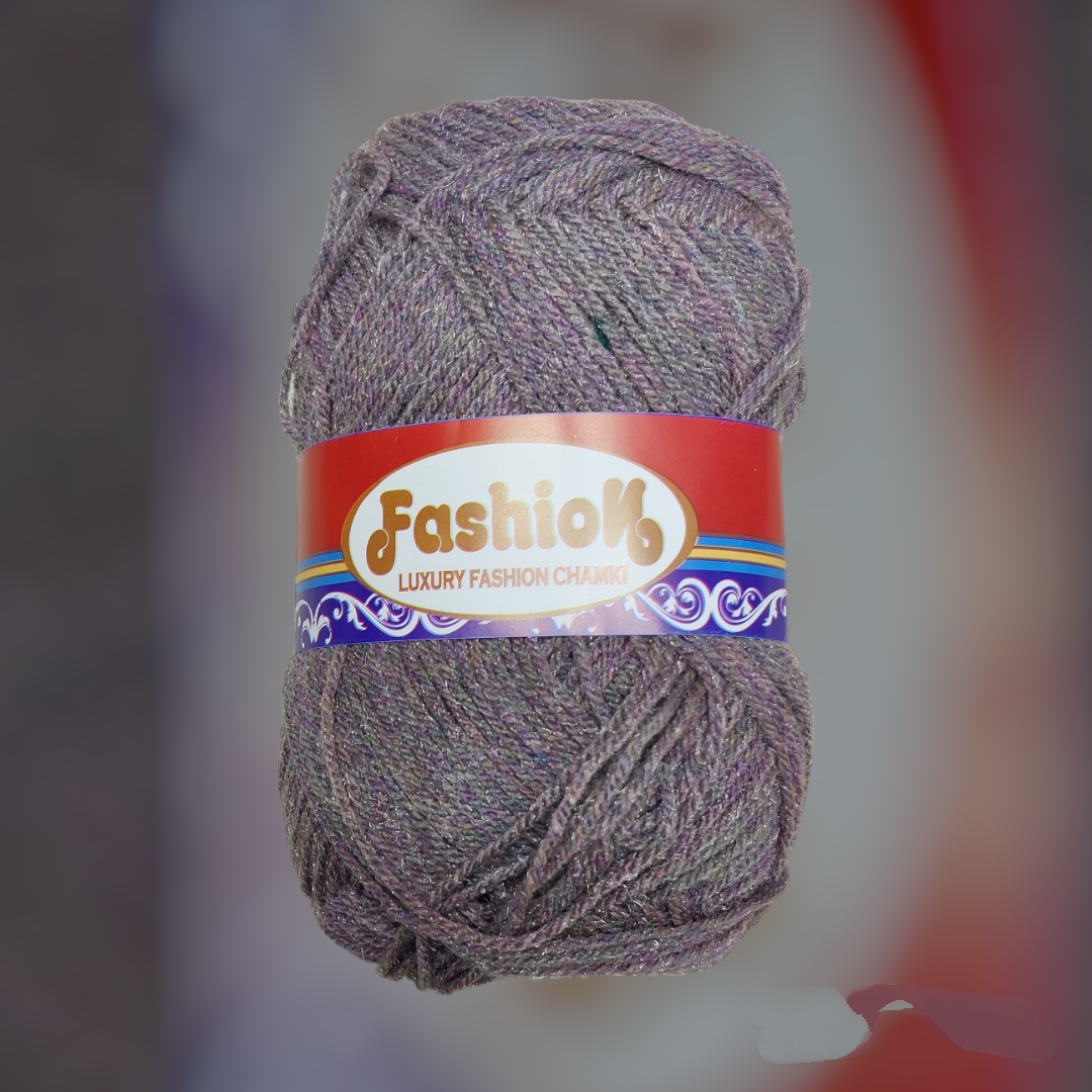 Shiny sparkle Fashion chamki double knitt wool yarn for knitting ...