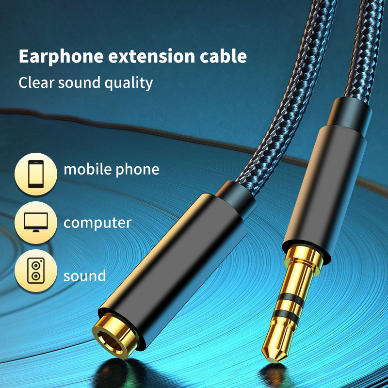 10m Long 3.5mm Headphone Cable Audio Extension Cable Aux Computer Audio ...