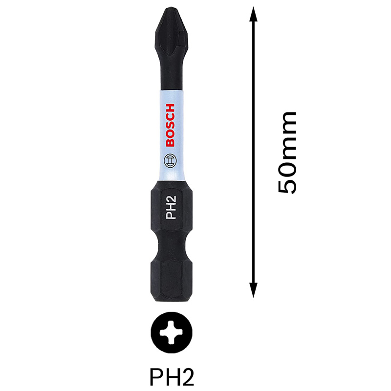 Bosch Impact Screwdriver Bits PH1 PH2 PH3 | Lazada PH