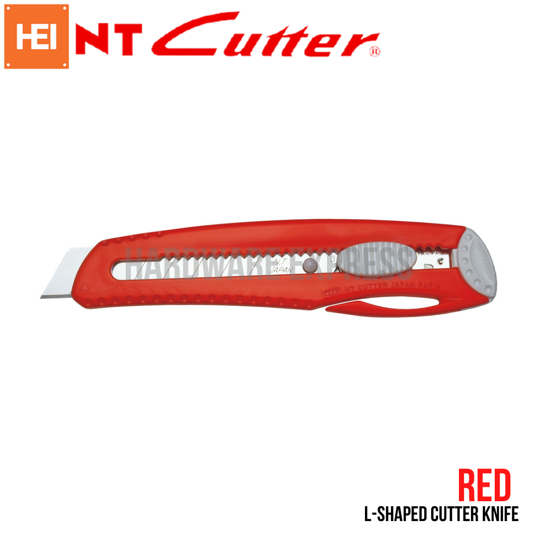 NT Cutter Japan Durable L-Shaped Cutter Knife JL120 (Red or Black ...