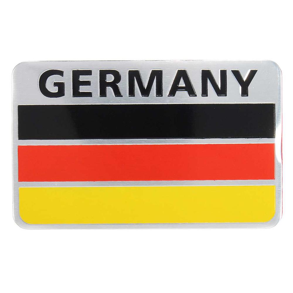 【ajwj】Universal German Flag Front Car Sticker Emblem Badge for VW /Audi ...