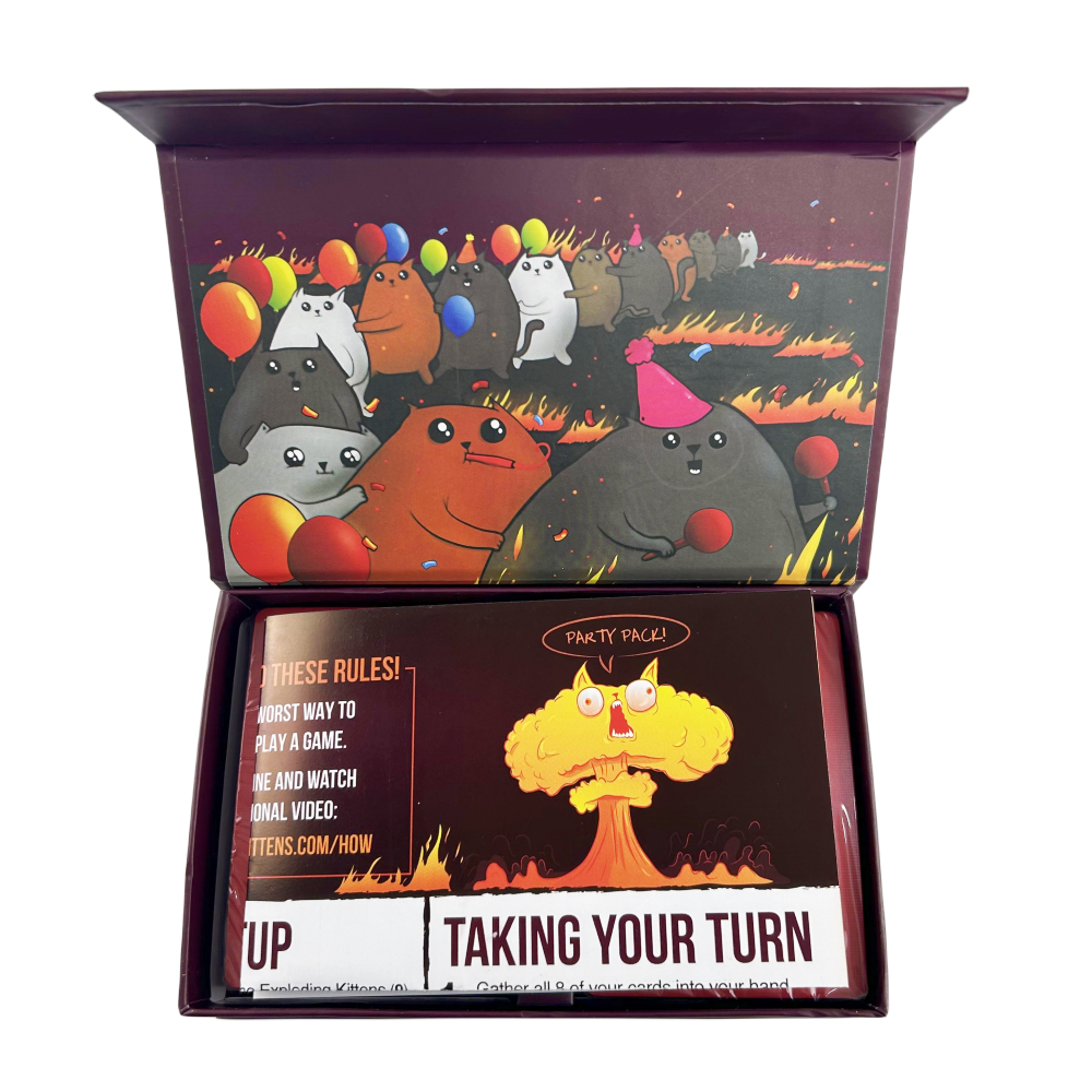 【SmartHorizon】Exploding Kittens Card Game Original Edition Party Streaking Kittens Imploding ...