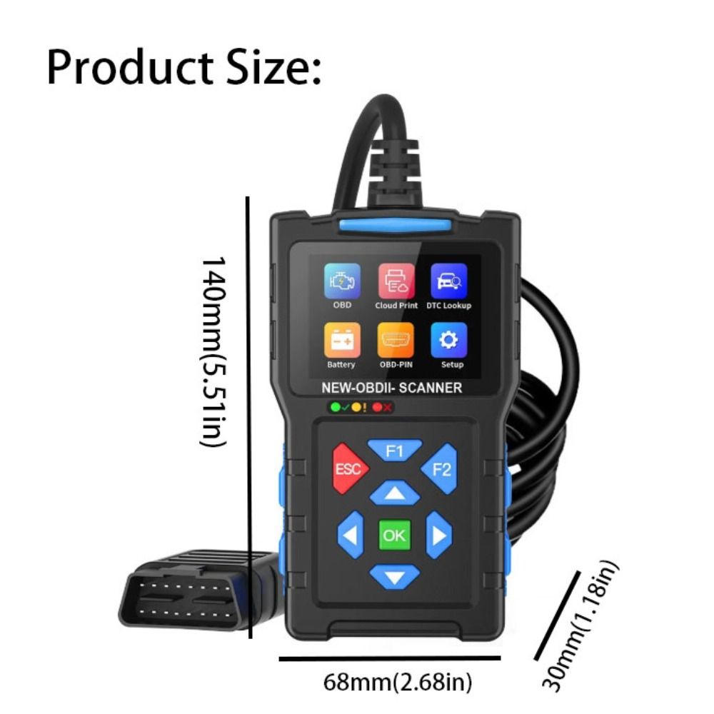 Tester Digital Display T200 Car Fault Diagnosis Instrument Live Data ...
