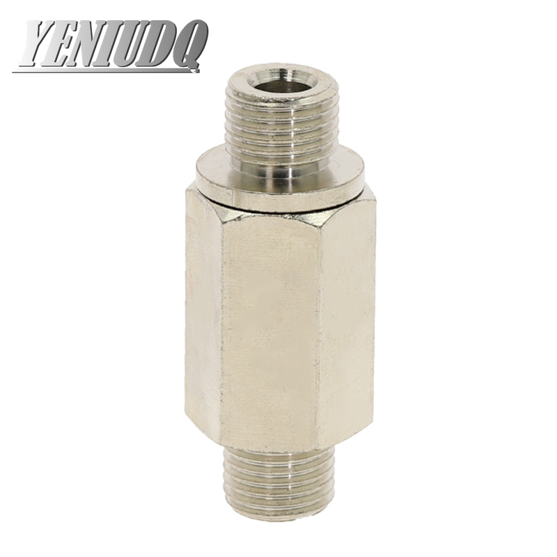 Pneumatic Check Valve Hexagonal Copper Nickel Plated Male Female Thread ...