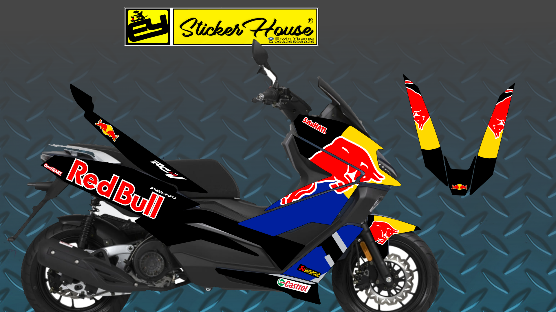 Rusi RFi 175 decals laminated | Lazada PH