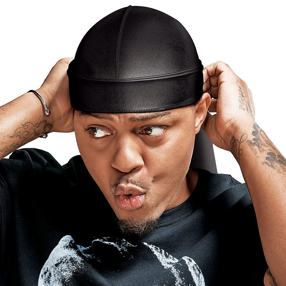 【Special Promotion】 Durag Durags Silk Men Long Headwraps Silky Women ...