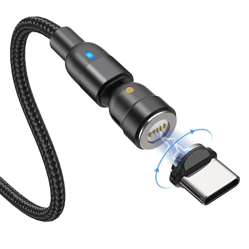 AUFU 5PIN Magnetic Cable Plug Round Fast Charging Adapter Tips For ...
