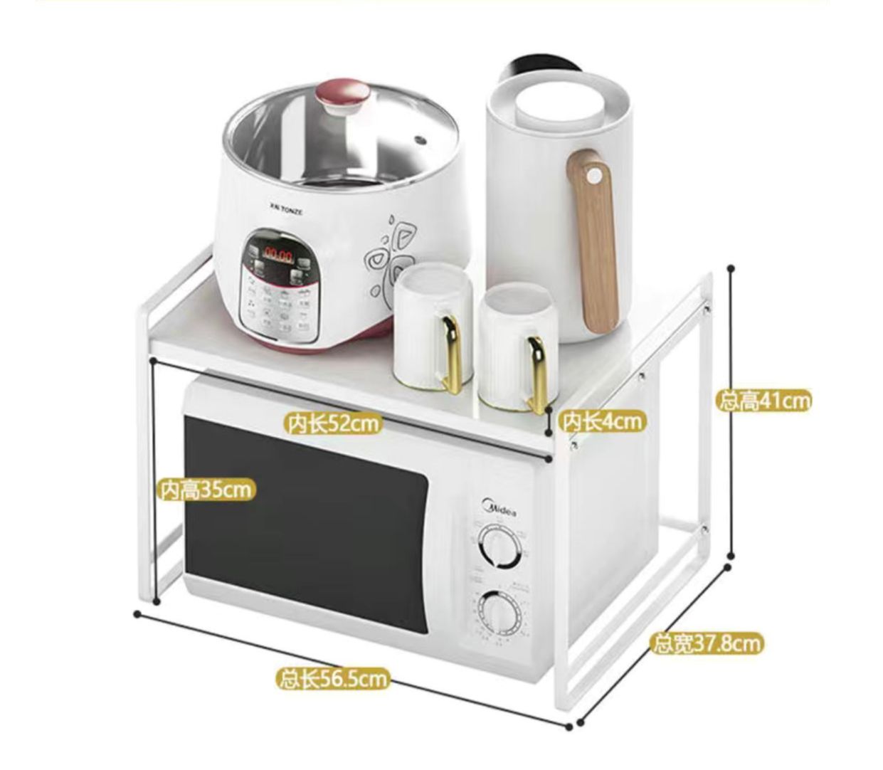 *SG Stock* Countertop Organizer Rack Kitchen Storage Rack Microwave ...