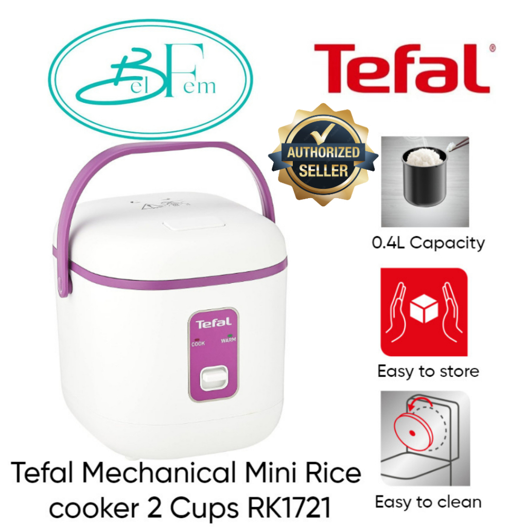 Tefal RK1721 Mechanical Mini Rice cooker - 2 YEARS WARRANTY | Lazada ...