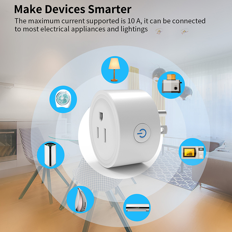 WIFI Smart Socket US Plug 10A With Power Monitoring Timing Function ...