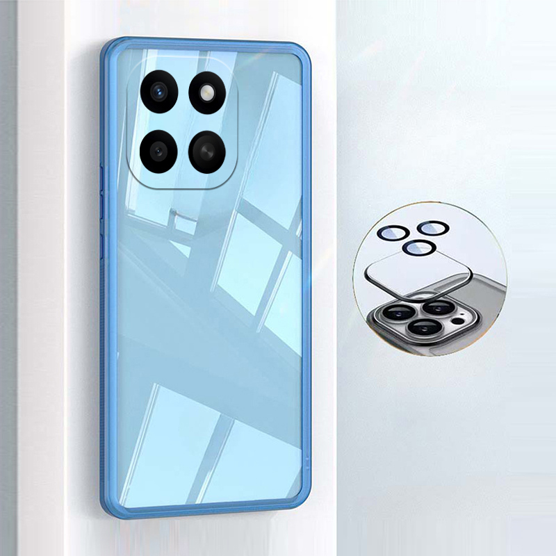 For Honor X5B Plus Case Camera Protection Semi Transparent Soft ...