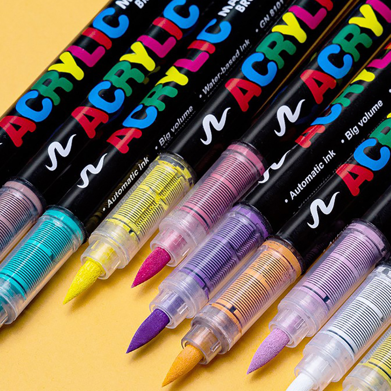 Direct Liquid Acrylic Marker Pen Paint Brush Pen Painting Stone ...