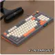 Zeus x Raiku Wired Rainbow LED Ligh Gaming Keyboard 98 Keys Silent Keys ...