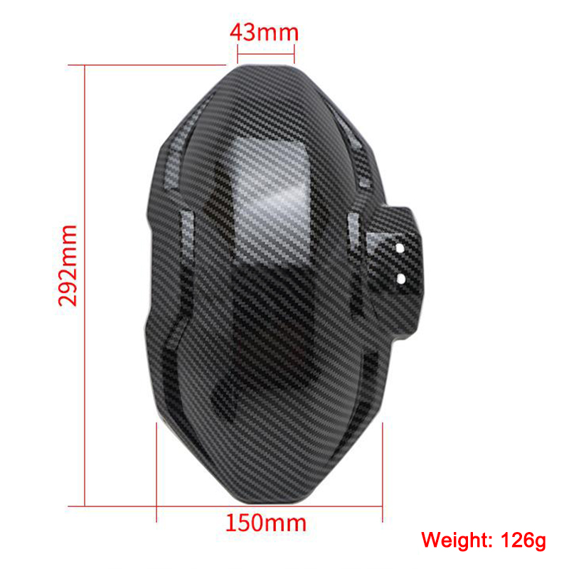 【Popular Categories】 Motorcycle Black Fenders Carbon Fiber Textured ...