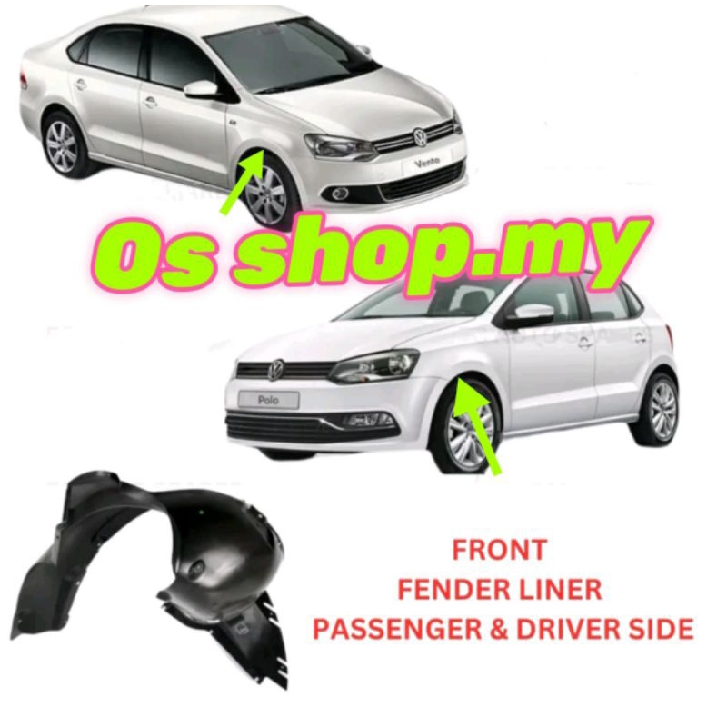 Volkswagen Polo SEDAN / Hatchback / VENTO FRONT FENDER LINER DAUN ...