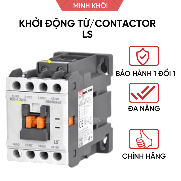 Contactor LS -Khởi động từ LS 9/12/18/22/32/40A chất lượng cao 220V, khởi động từ 1 pha, khởi ...