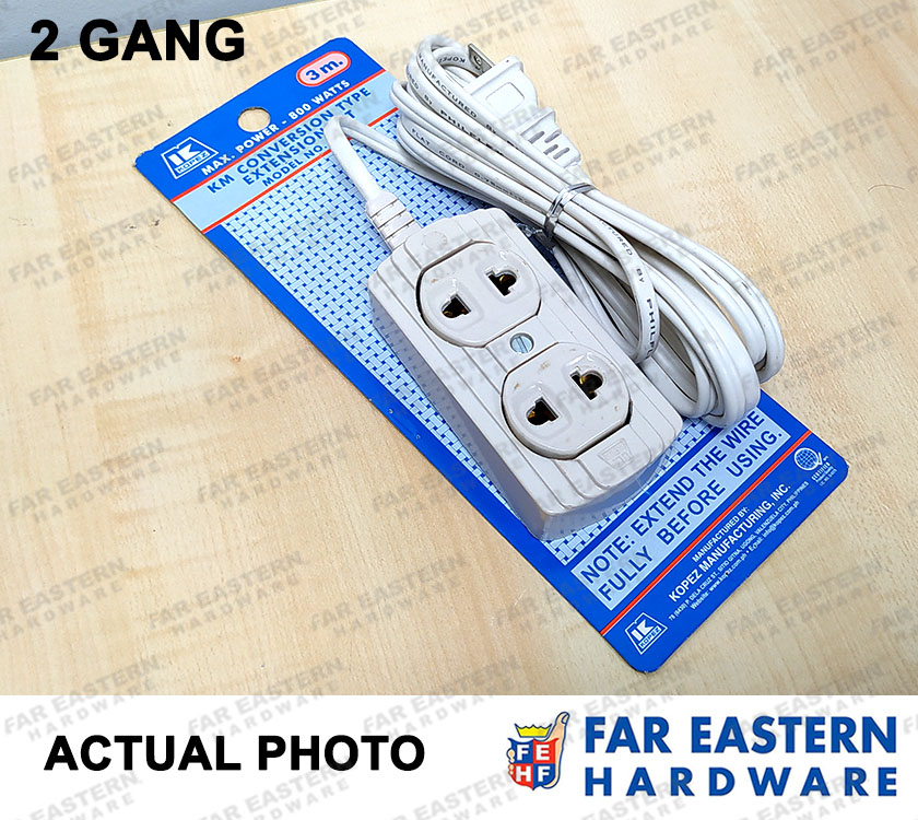 KOPEZ Extension Cord Electrical Outlet Socket Flat | Universal 2 3 4 ...