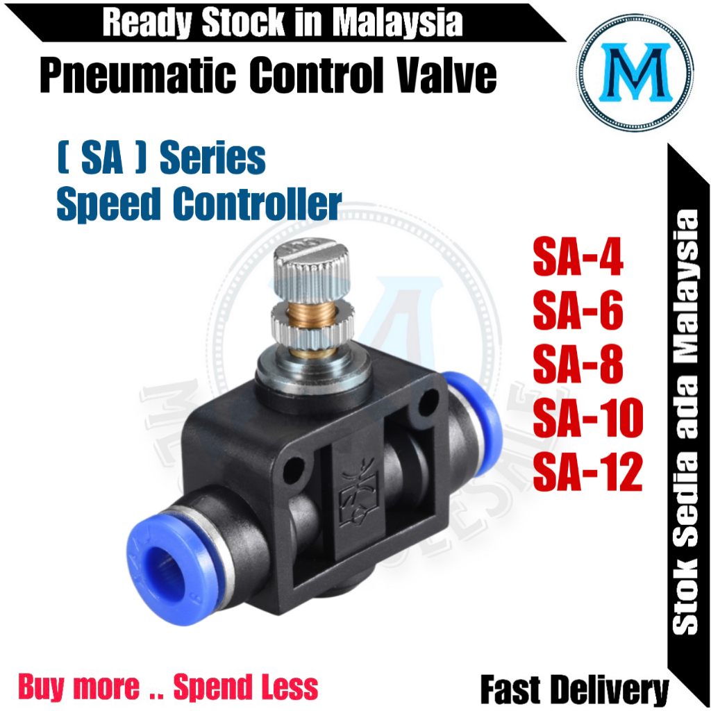 SA & HVFF Pneumatic Flow Control & Hand on / off valve Type Air Fitting ...