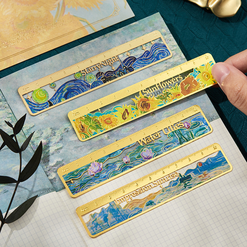 【SkinHorizon】Exquisite Oil Painting Element Rulers Creative Sunflower ...