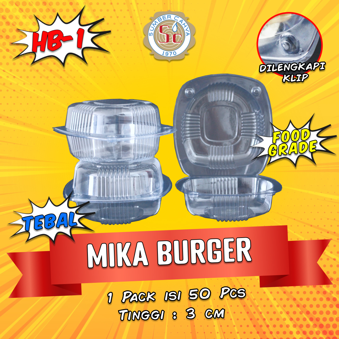 Mika Plastik Burger Isi 50 pcs Food Grade | Lazada Indonesia