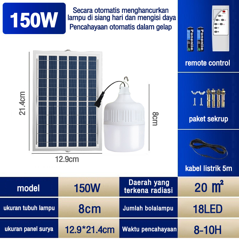 Lampu tenaga matahari Lampu LED Tenaga Lampu bohlam led 600W lampu ...
