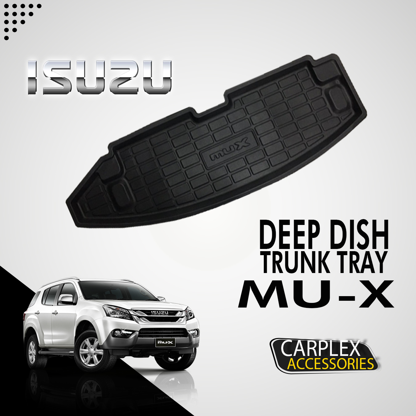 CARPLEX Isuzu MU-X 2022 5D Deep Dish and Trunk Tray Car Matting ...