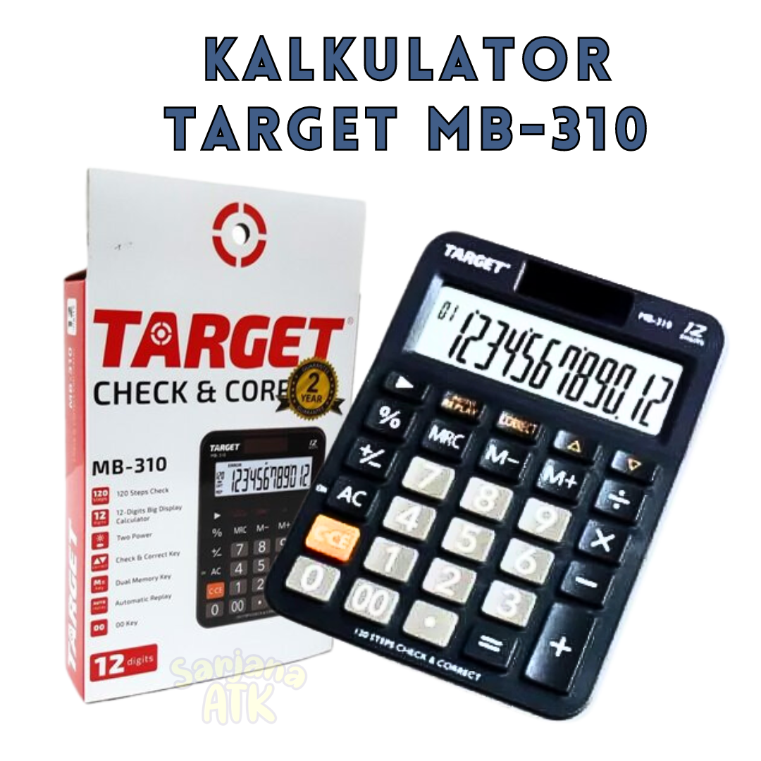 Kalkulator 12 Digit Target Tanggung MB-310 | Lazada Indonesia