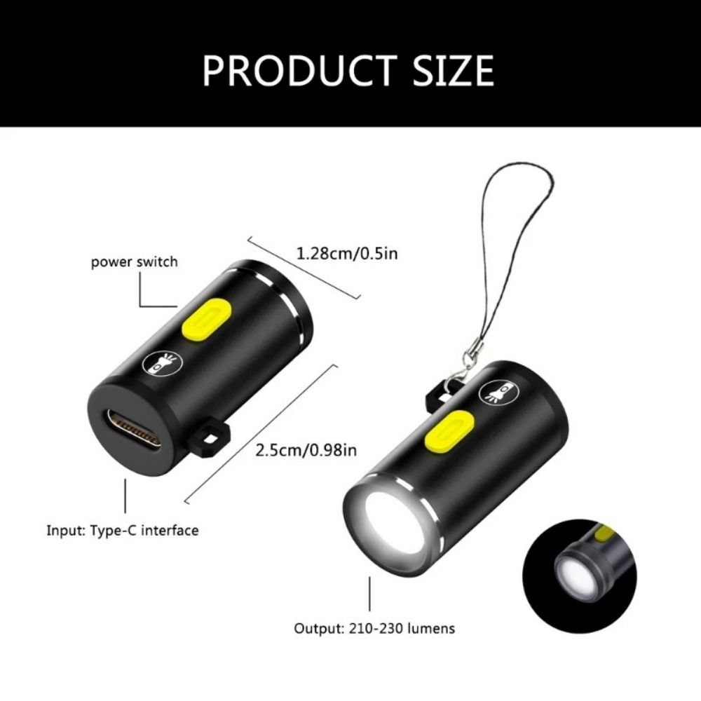 LED Torches High Brightness Mini Flashlight Without Battery Waterproof ...