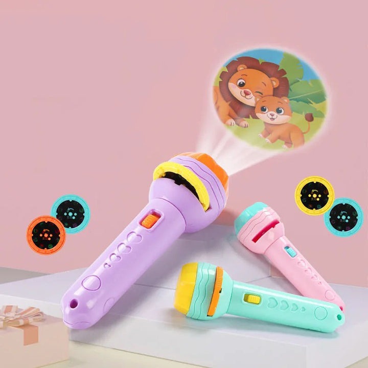 【HOT】 Flashlight Projector Torch Lamp Toy Cute Cartoon Creativity Toy ...