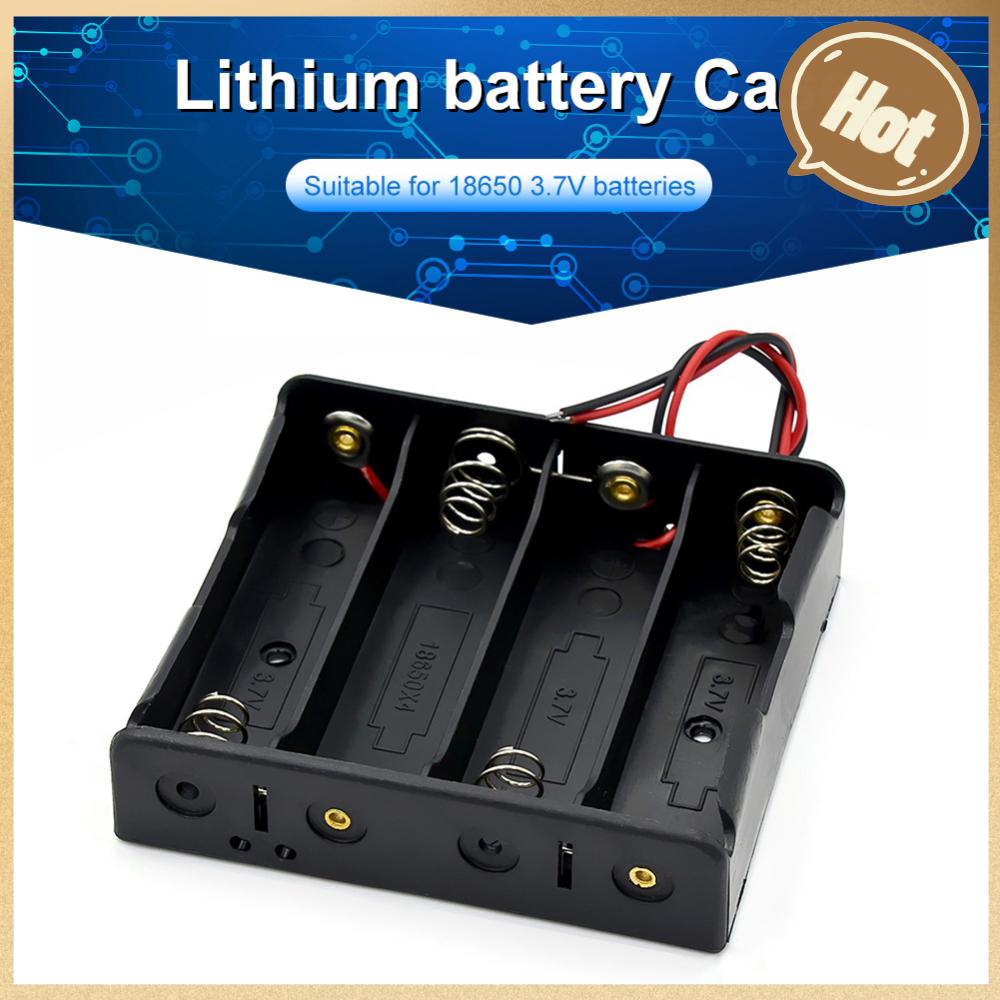 1 2 3 4 Slot 18650 Storage Box Plastic Diy Clip Holder Container With ...