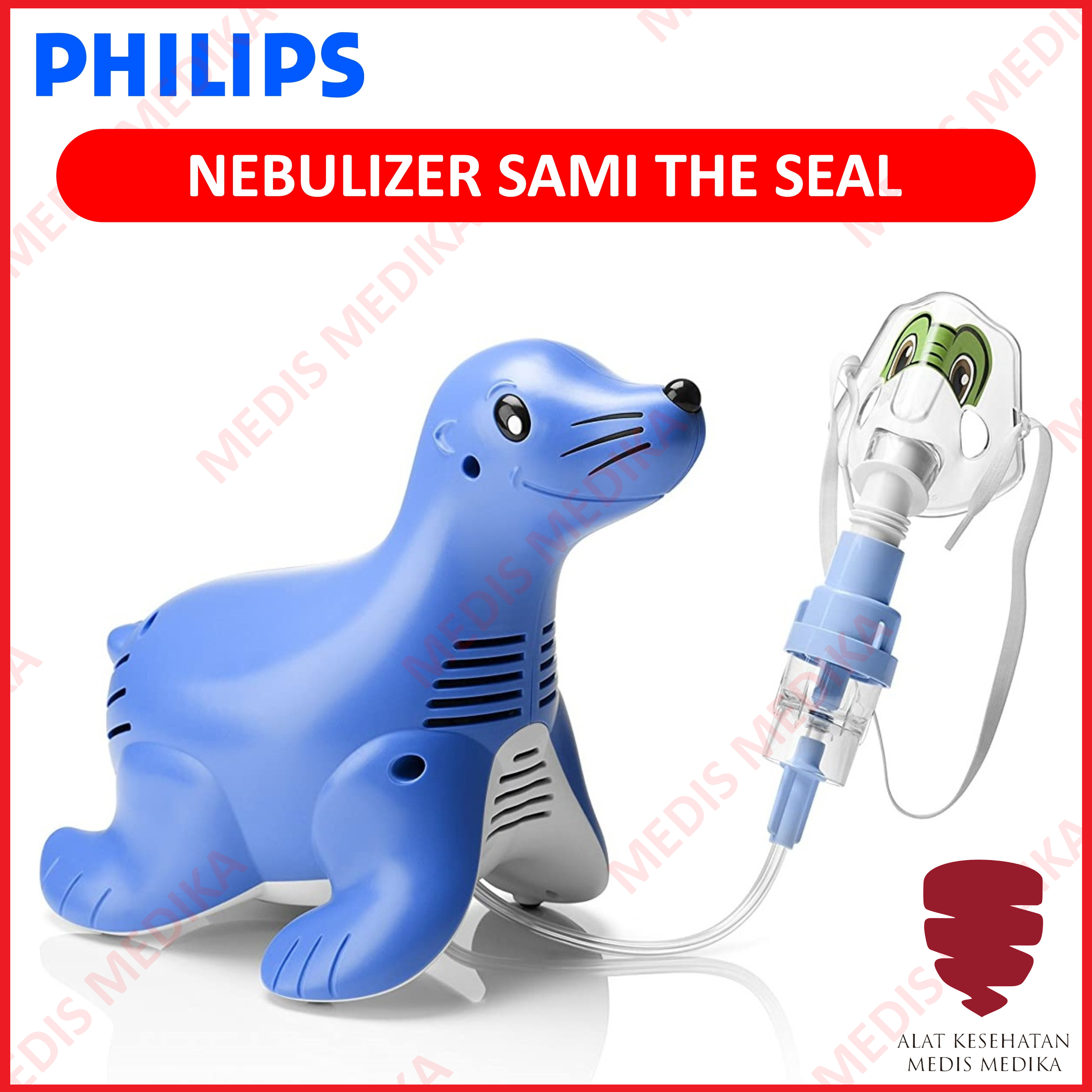 Sami The Seal Nebulizer Compressor Philips Alat Uap Terapi Asma Nebul ...