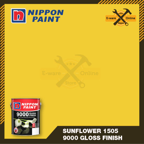 Nippon Paint 5L 9000 Gloss Finish For Wood And Metal Cat Kilat untuk ...