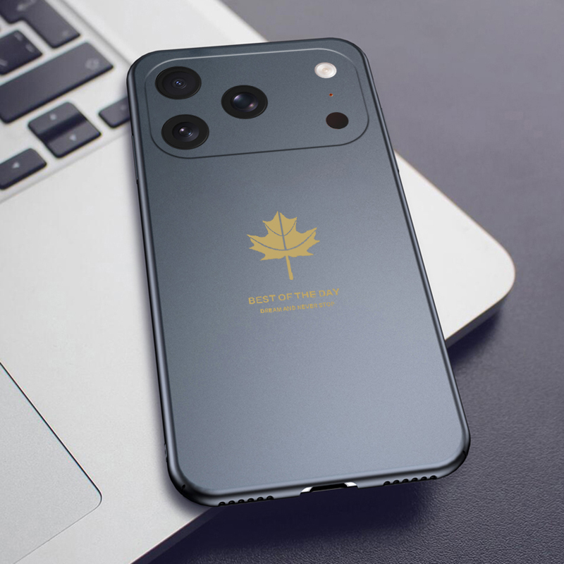 New Phone case iphone 17 Pro Back cover Soft Silicone Maple Leaf Shape ...