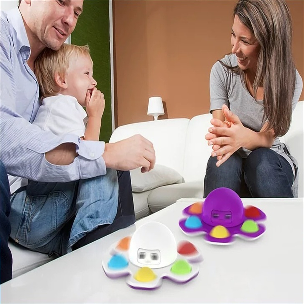 【New Arrivals】【New Arrivals】Octopus Fidget Spinner Face Changing Autism ...