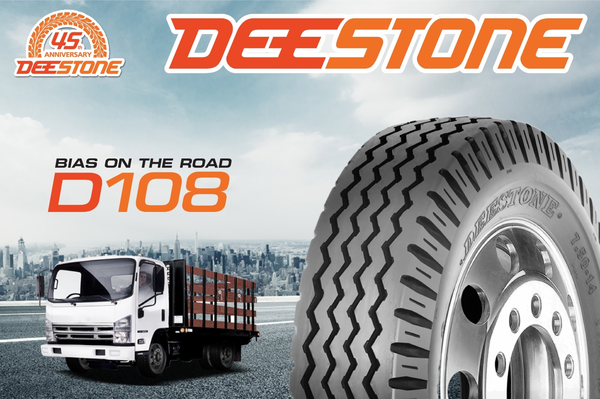 จัดส่งฟรี ยางรถบรรทุก ลายหน้า ขนาด 10.00-20 ผ้าใบ 16 ชั้น ยี่ห้อ ...