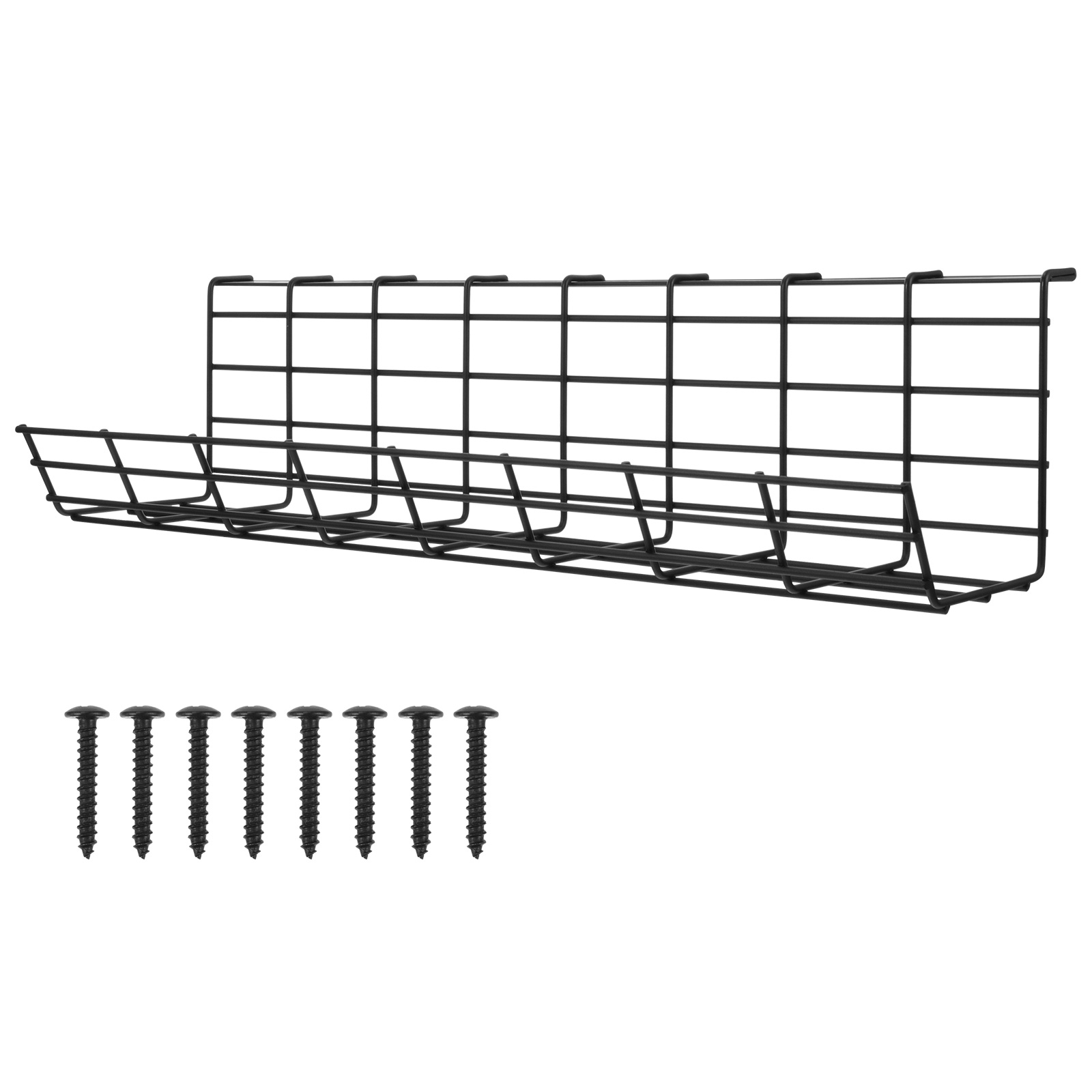 Under Wire Cable Shelf Basket Desk Rack Electric Organizer Box Hanging ...