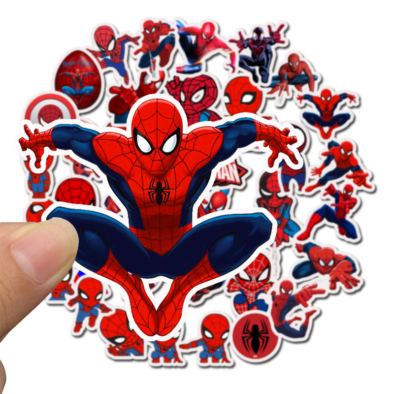 【Hottest Trends】35Pcs Spider man Super Hero MARVEL Stickers Kids Toy ...