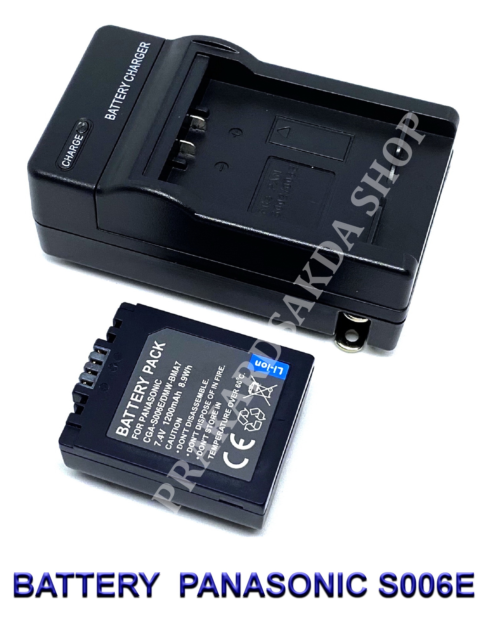 CGA-S006E / CGR-S006E / S006E / S006A / S006 / DMW-BMA7 แบตเตอรี่และแท่นชาร์จสำหรับกล้อง ...