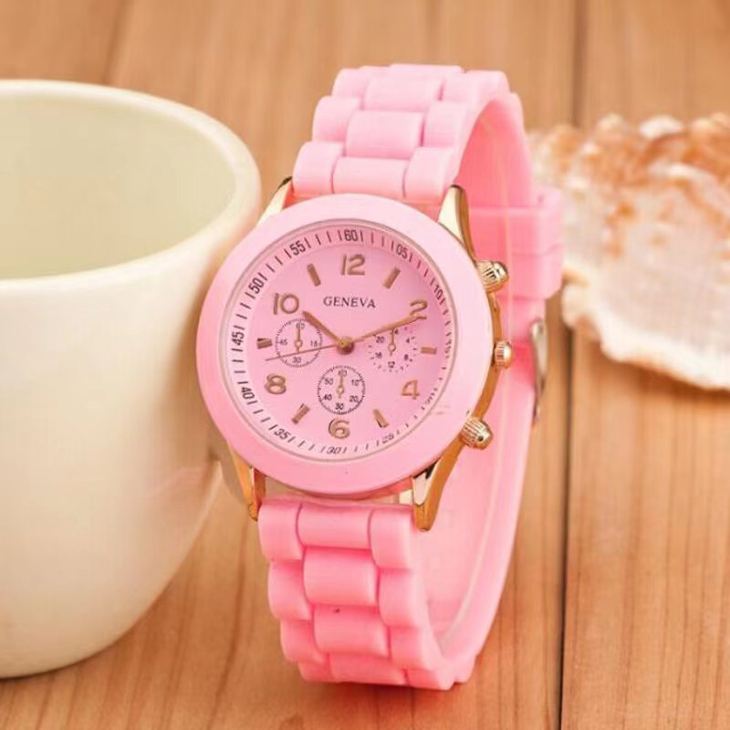 【Unlimited repurchase】In stock Geneva Silicone Women's Watch - Korean ...